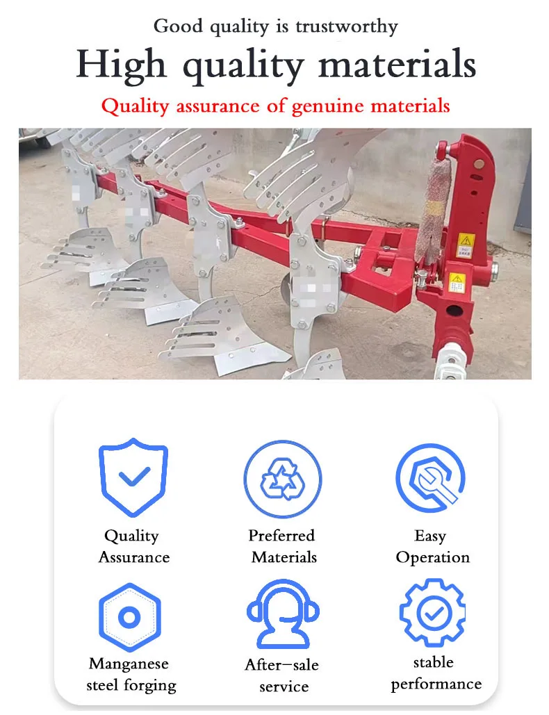 Soil Ploughing Machine Furrow Plough Plough Tractor - Buy Tractor ...