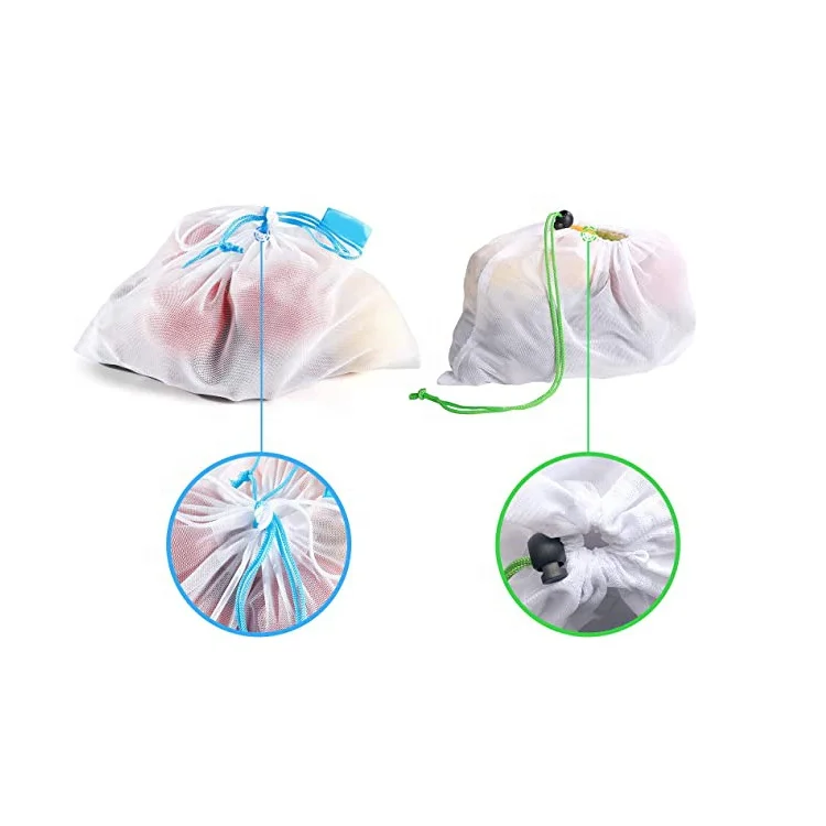 GRS Certificate Fruit Mesh Bags Recycled Mesh Gear RPET Produce Bag ...