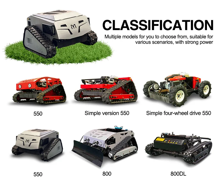 All-terrain Crawler Mower - Efficient Lawn Cutting Robot