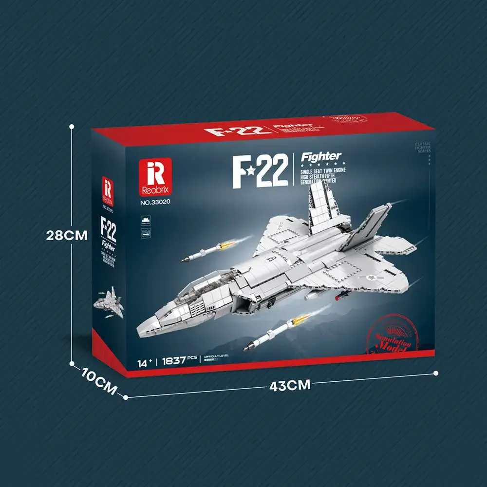 Reobrix 33020 Military Aircraft Air Fighter Model Military Series Toys ...