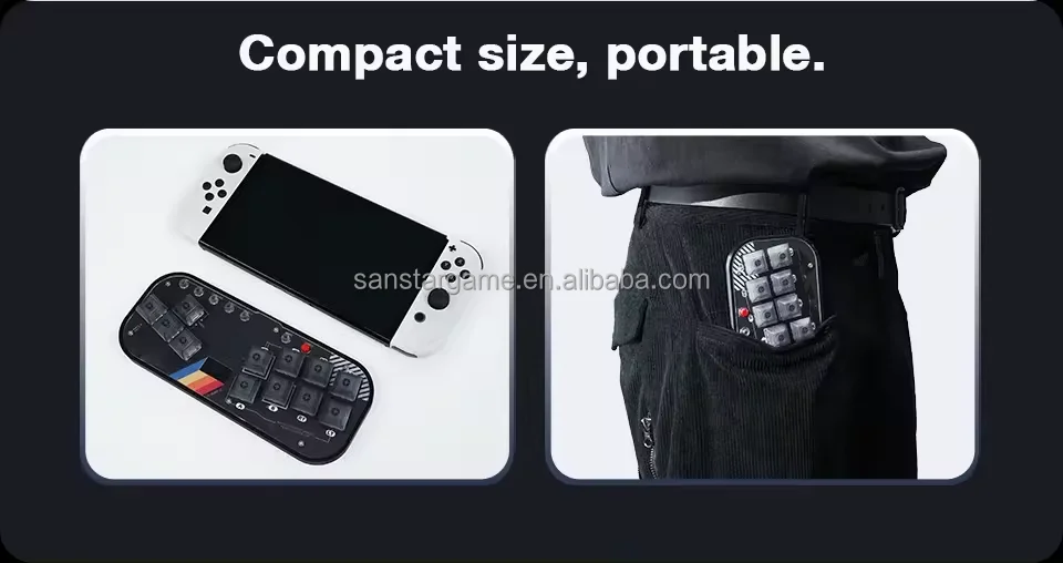 Mini Hitbox Flatbox Wasd Socd Fighting Stick Sallybox Led Light ...