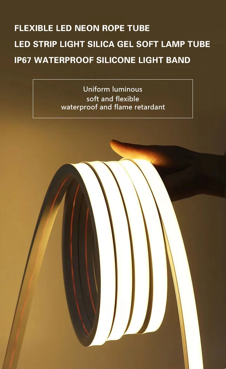 Flexible Neon Silicone Tube - Ideal for LED Strip Lights