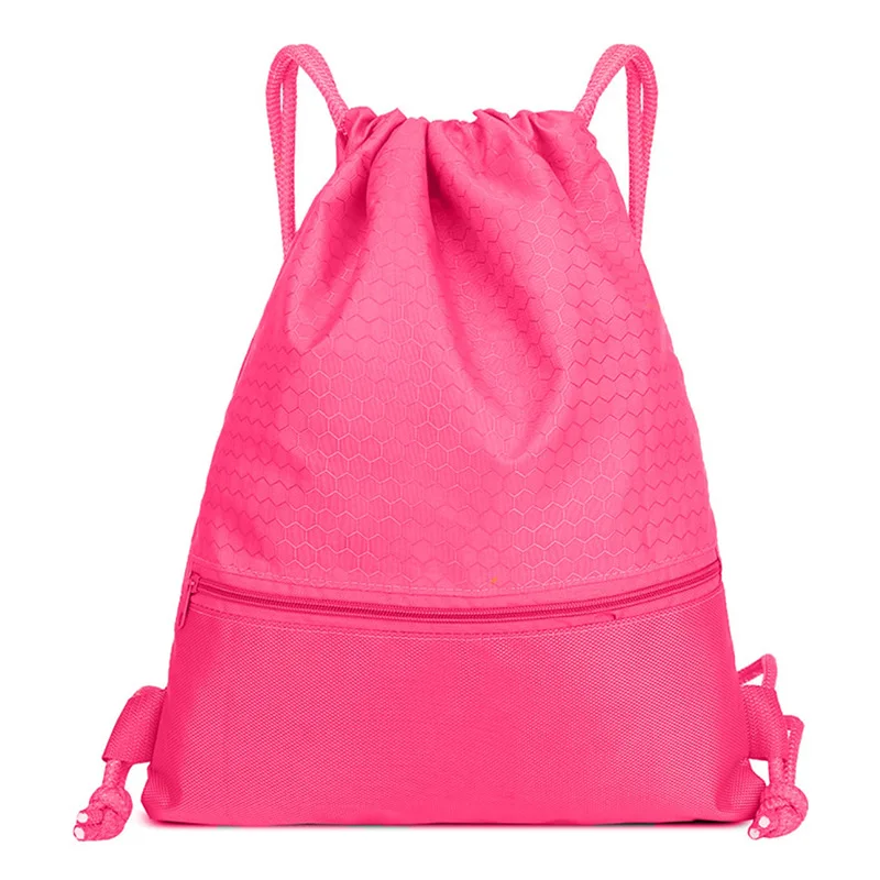 Drawstring Bags Reflective Sports Gym Backpack Pull String Custom ...