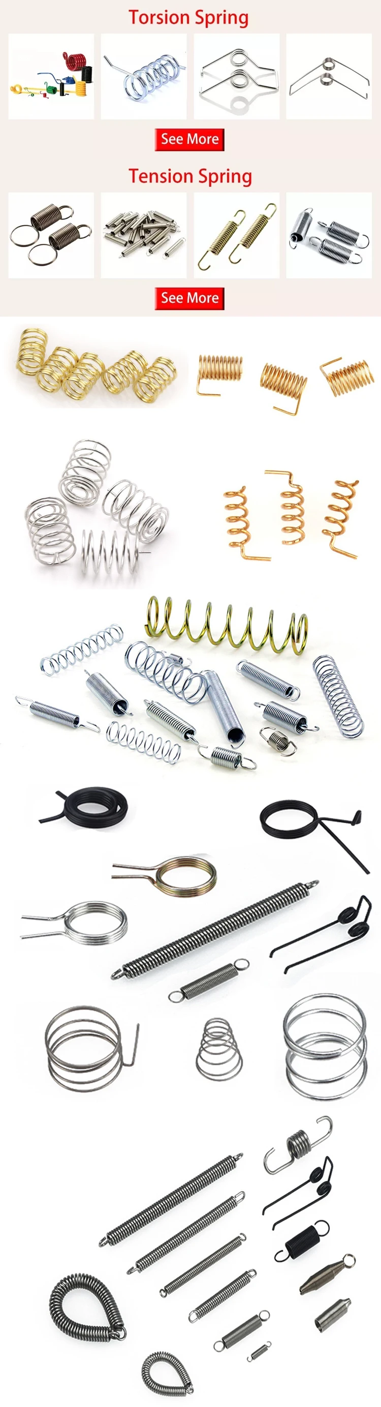 V Type Double Hook Galvanized Spring Nickel Plated Stainless Steel Wire ...