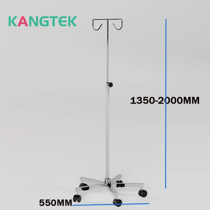 Stainless Steel IV Drip Stand - Hospital Infusion Solution