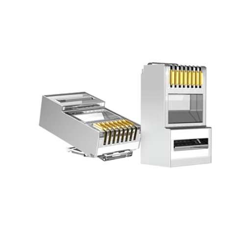 RJ45 PLUG Cat6 Cat5 Rg45 Metal 8 Pin Ethernet Rj45 Connector Cat6A CAT5 ...