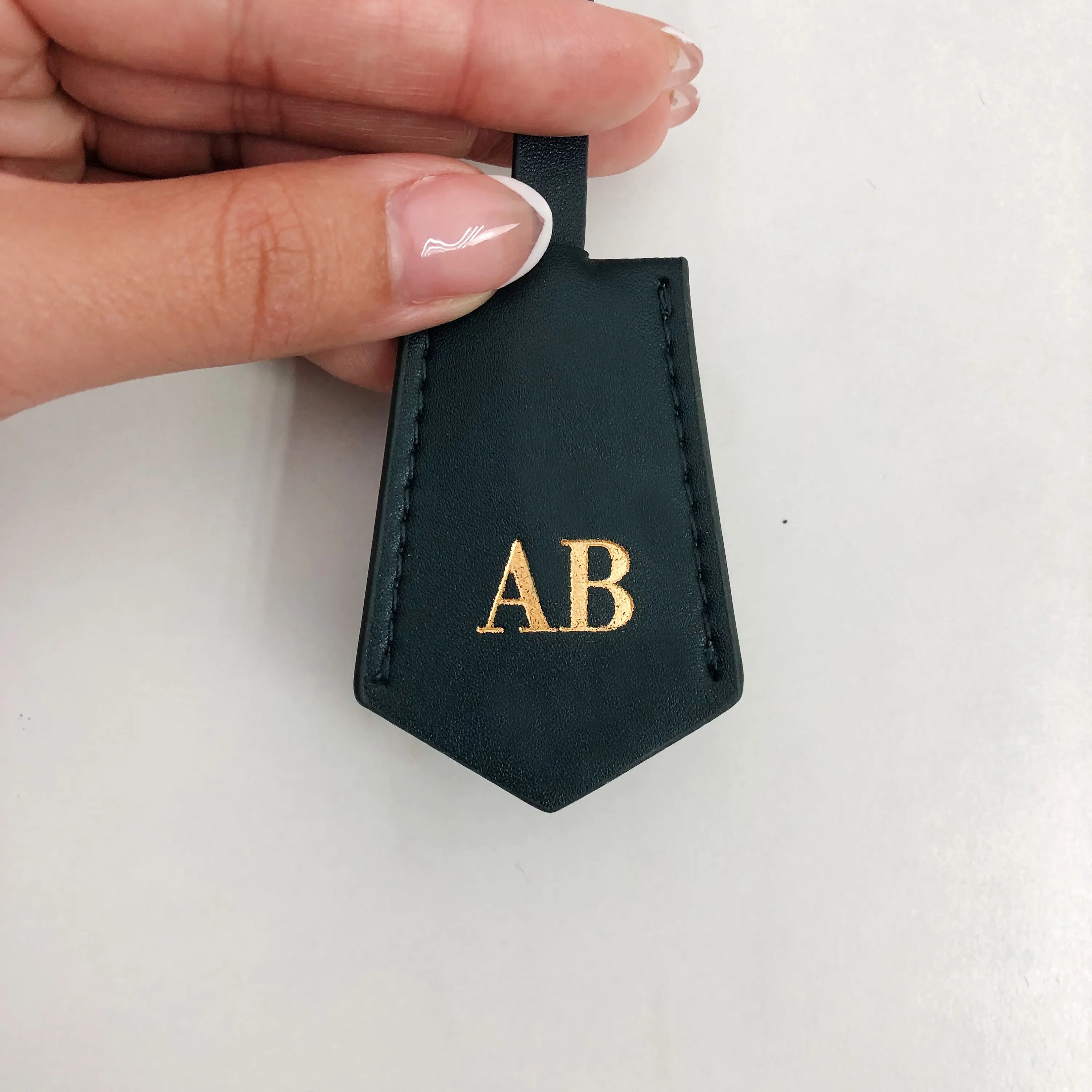 Brown Speedy Smooth Calf Leather Luggage Tag High Quality Hang Leather ...