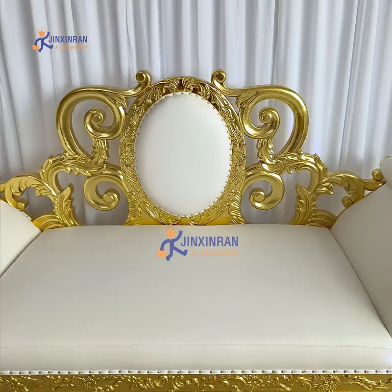 Wholesale Luxury High Back Gold Royal King Throne Chair White Throne ...