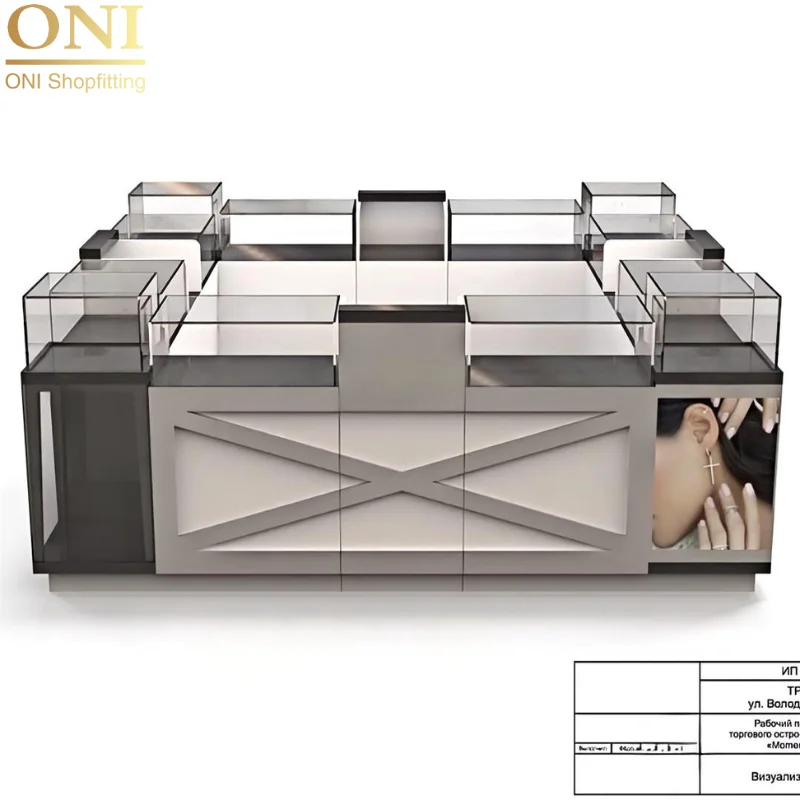ONI Shopfitting New Custom Commercial Modern Mobile Phone Repair Cell ...