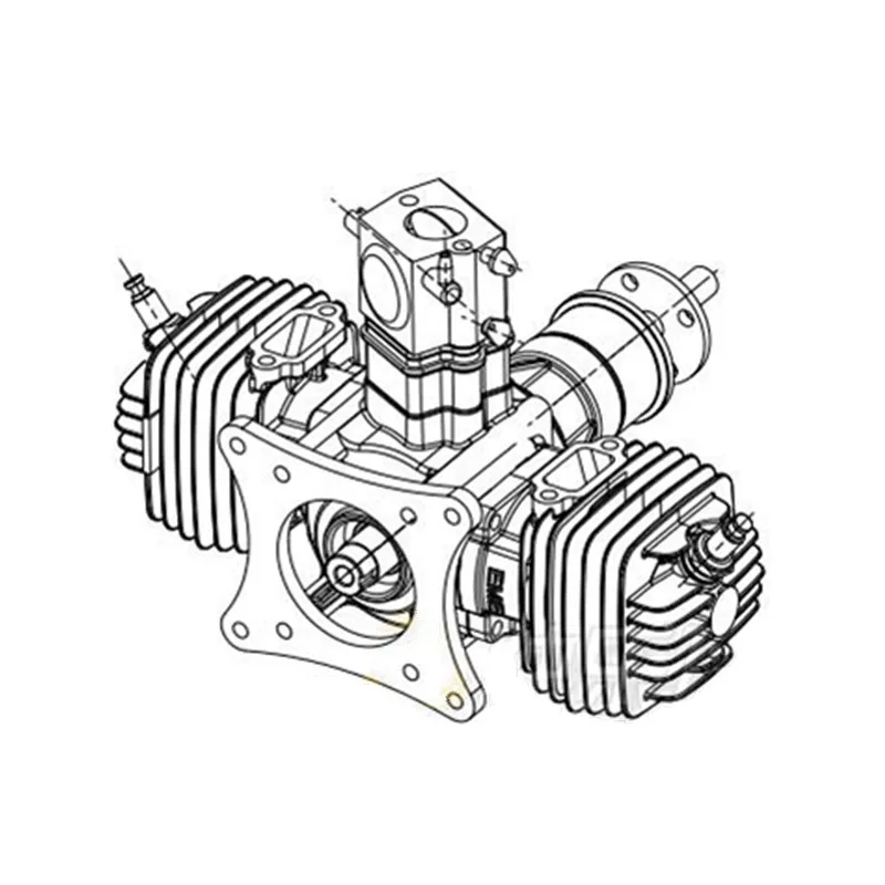 EME 70CC Gasoline Engine 7.1HP for RC Airplanes - High Performance ...