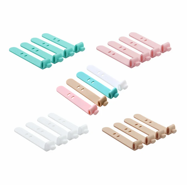 10PC Silicone Cable Strap Clips Wire Organizer Data Cable Reusable ...