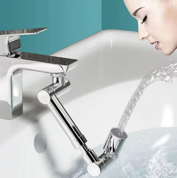 Universal Splash Filter Swivel Sink Faucet 1080 Rotate Water Dual ...