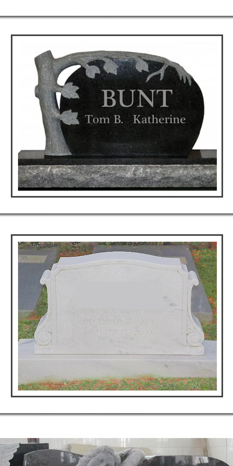 Wholesale Tombstone Modern Different Colors Granite Double Tombstones ...