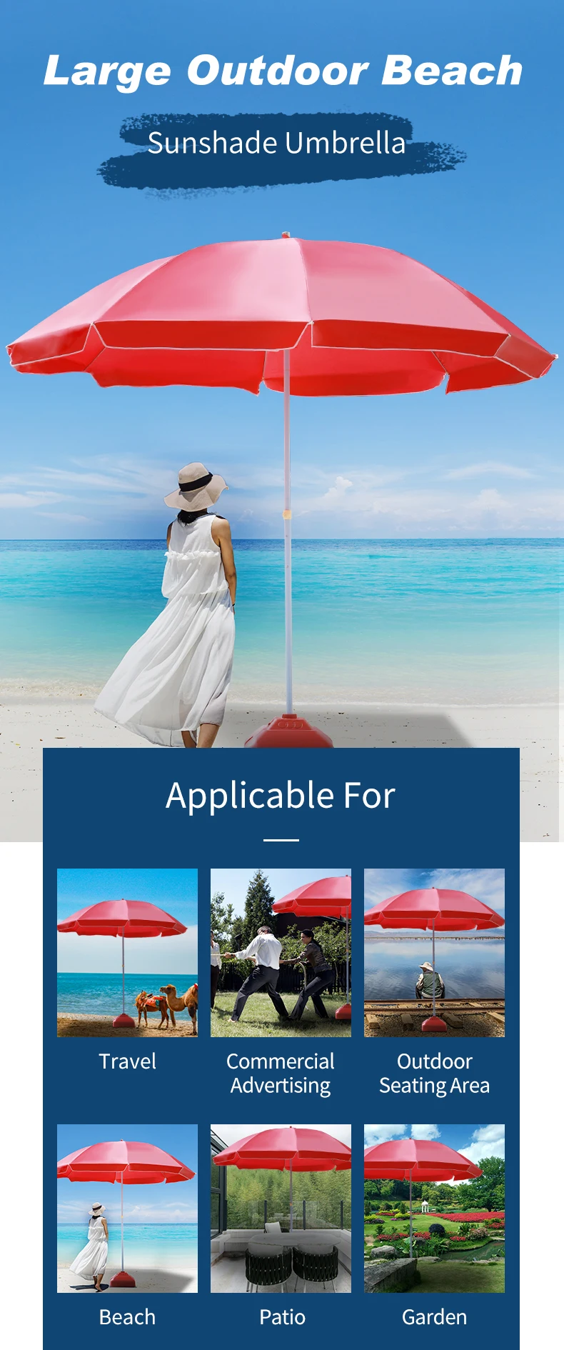 Shade Outdoor Furniture Garden Double Canopy Umbrella Cantilever Large ...