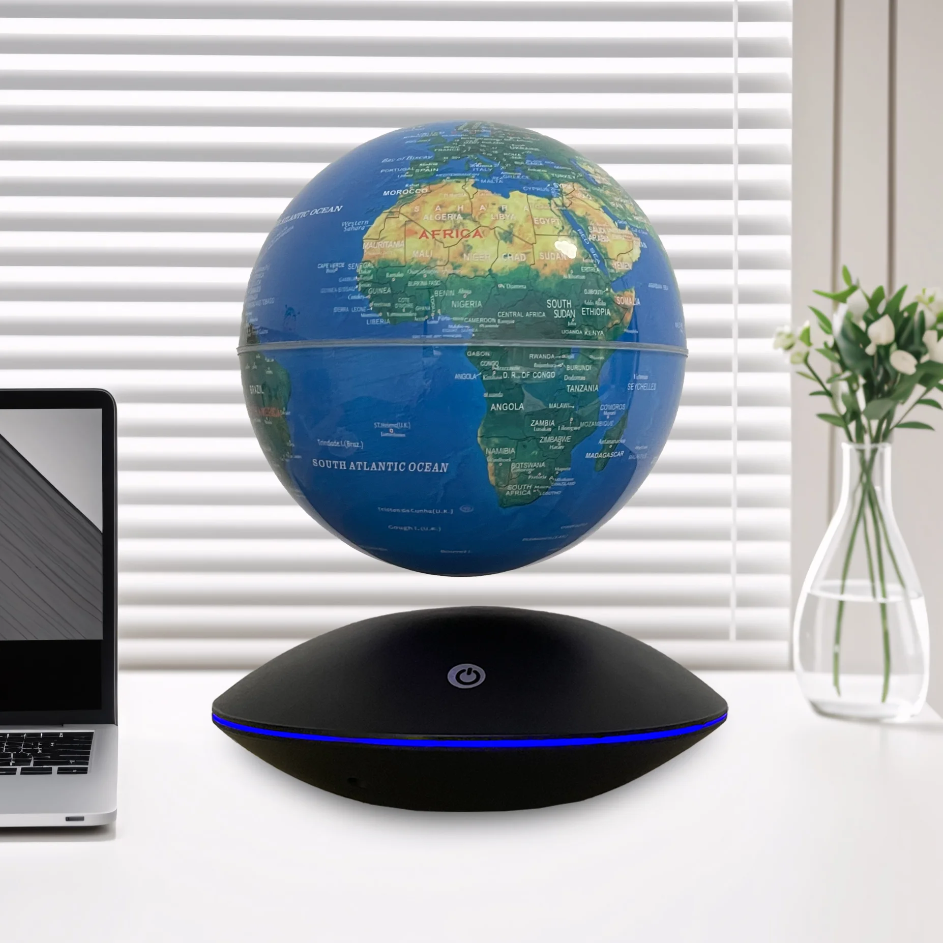 Magnetic Levitating Earth Globe - Floating RGB Lighting Globe, Perfect ...