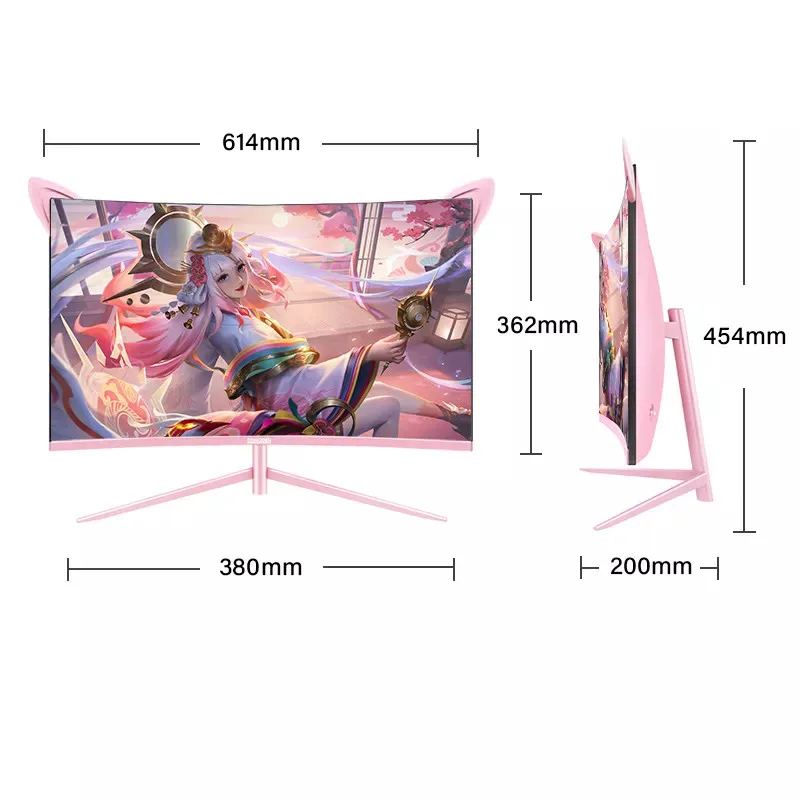 OEM Hot Super 4K 5K 32inch Pink Computer Monitor for Gaming