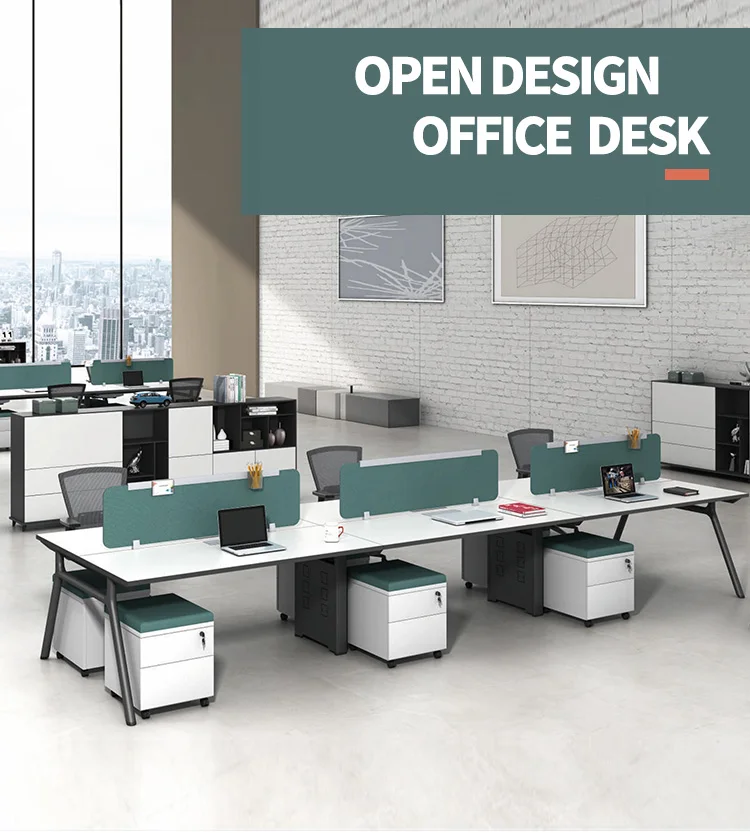 Cheap Office Workstation Furniture Modern Design Modular Open 4 6 ...