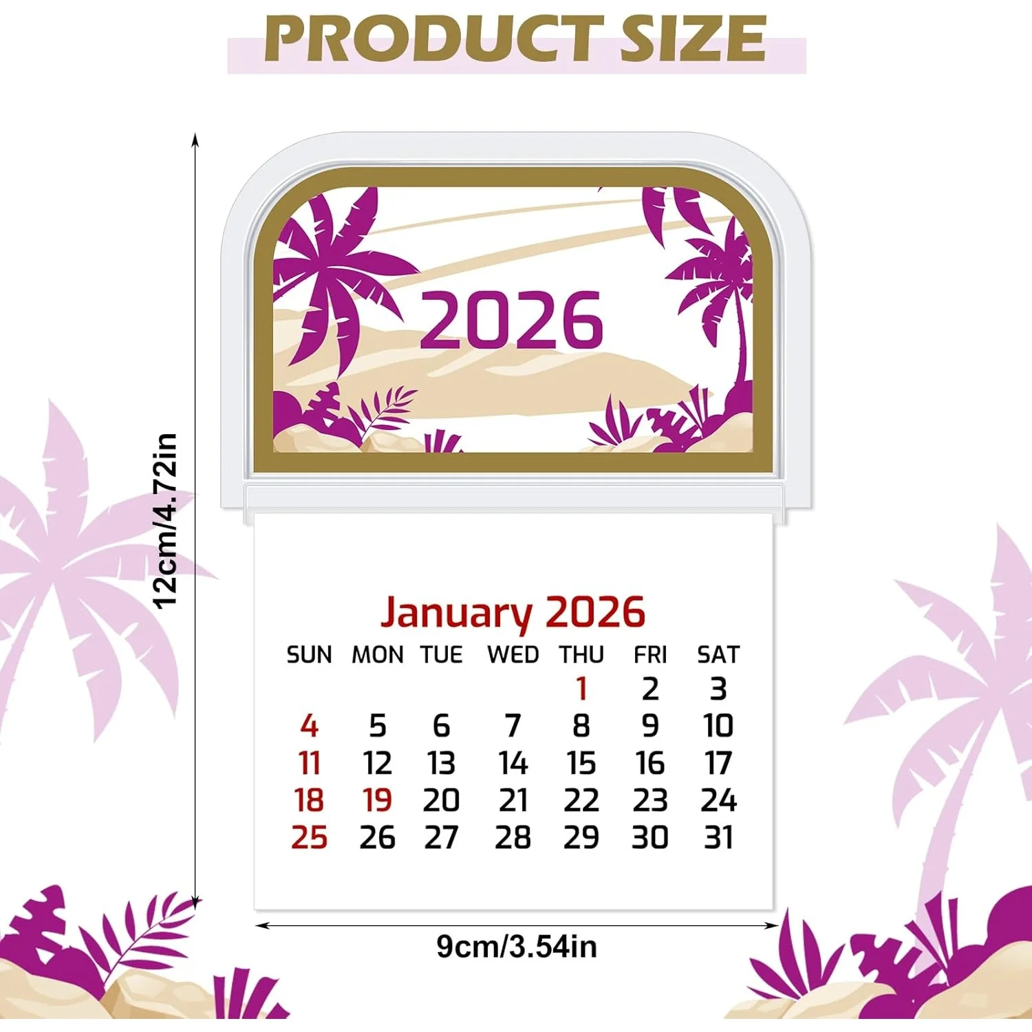 Mini Stick on Calendar Peel and Stick Calendar Small Wall Calendars ...