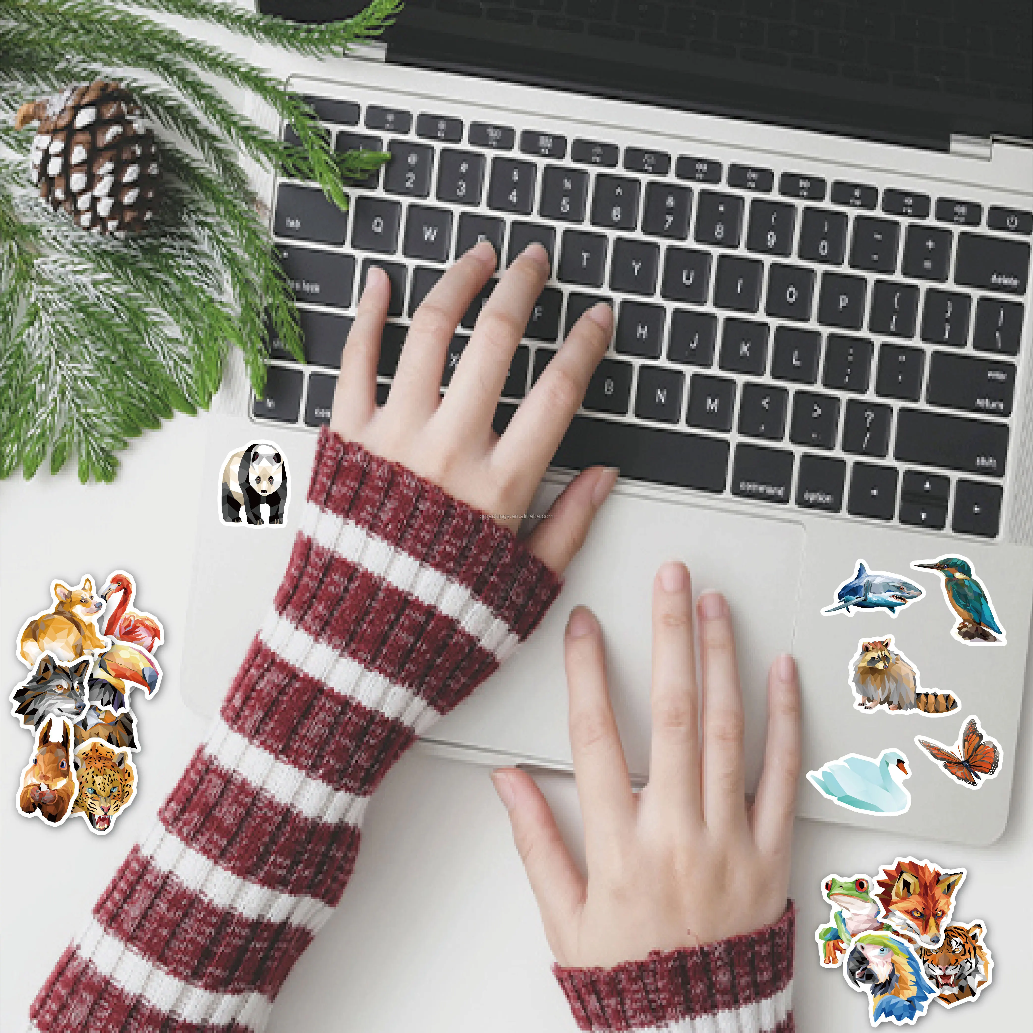 Original Design Low Poly Art Stickers For Kids Water Proof Laptop ...