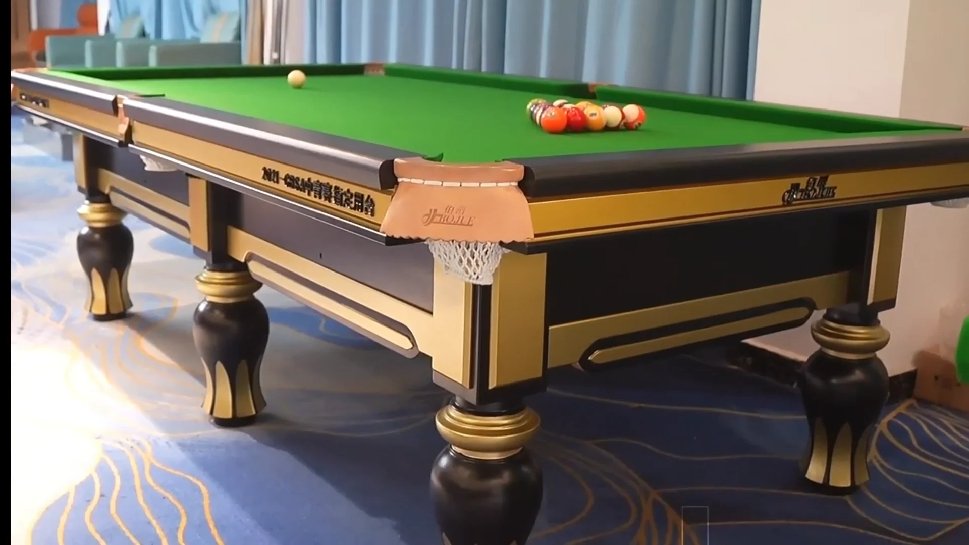 Bojue High Grade Full Size Custom Glass Slate Cushion Billiards Pool ...