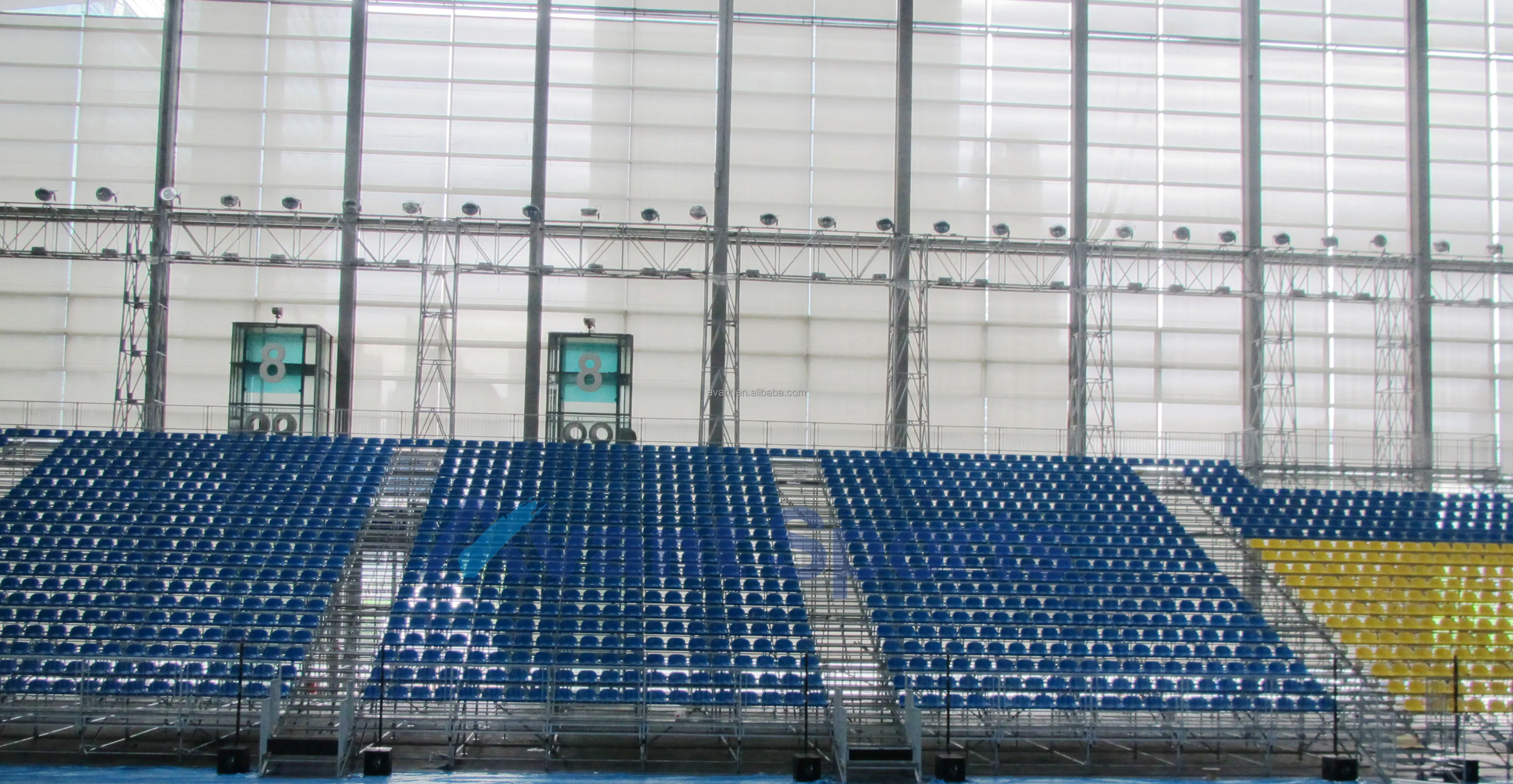 Avant Sports Large Metal Grandstand Systems Modular Stadium Seating ...
