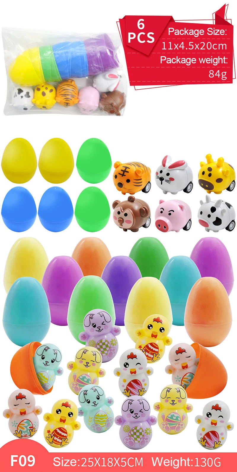Plastic Egg Toys Surprise Eggs Easter Eggs Stress Relief Squeeze For ...