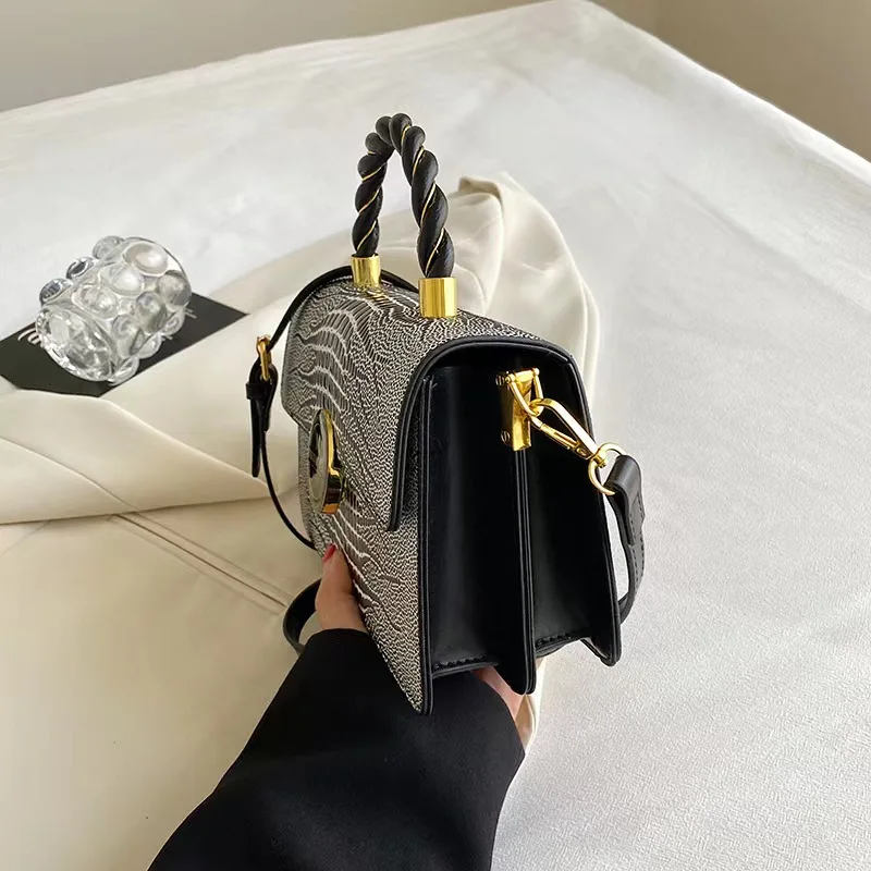 Small square alligator Patent Leather Shoulder Bag| Alibaba.com