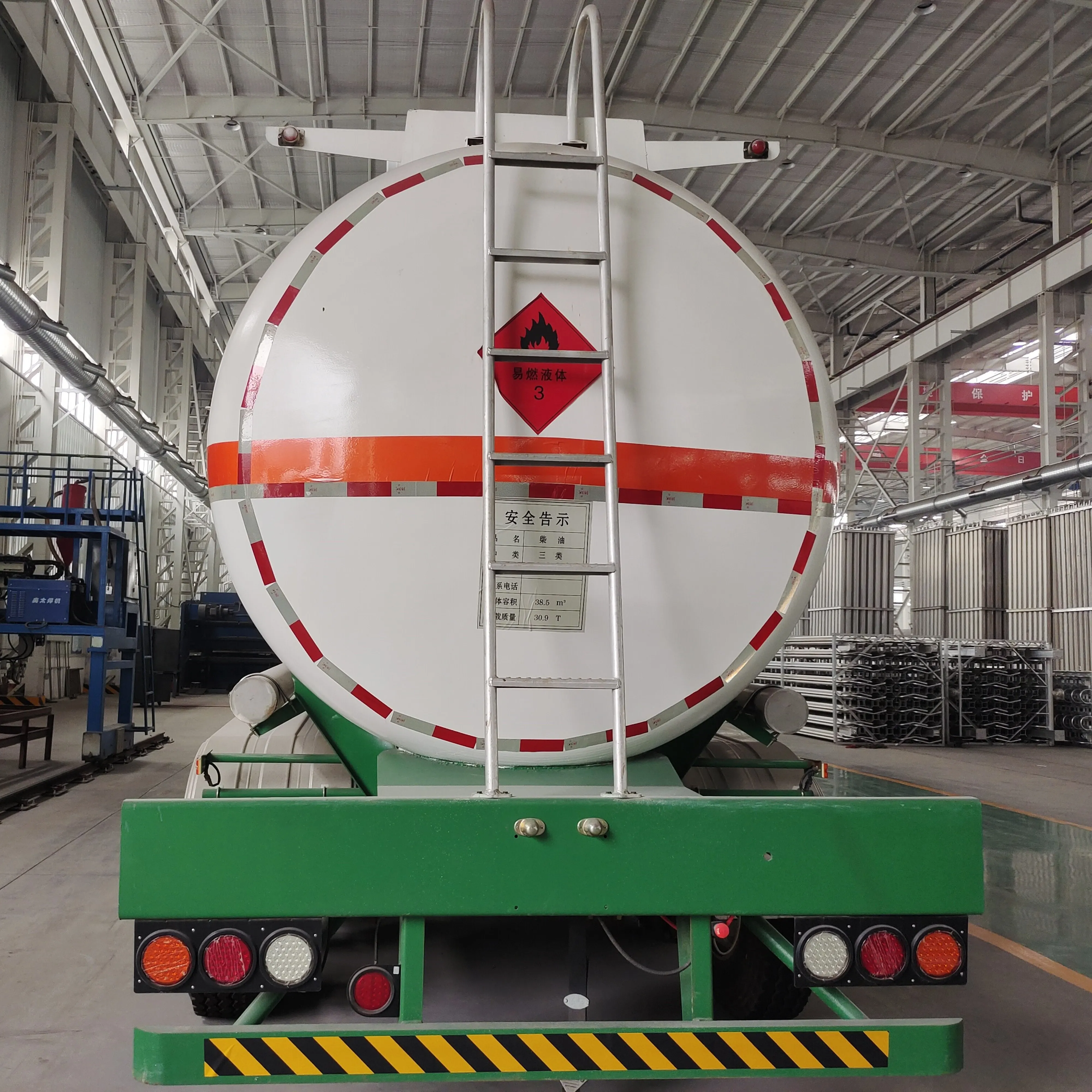Asme 3 Axles Lpg Gas Tank Propane Transport Road Tanker Semi Trailer ...