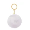 Promotional 8cm Small Pom Pom Keychain Safety Keychains For Women Key ...