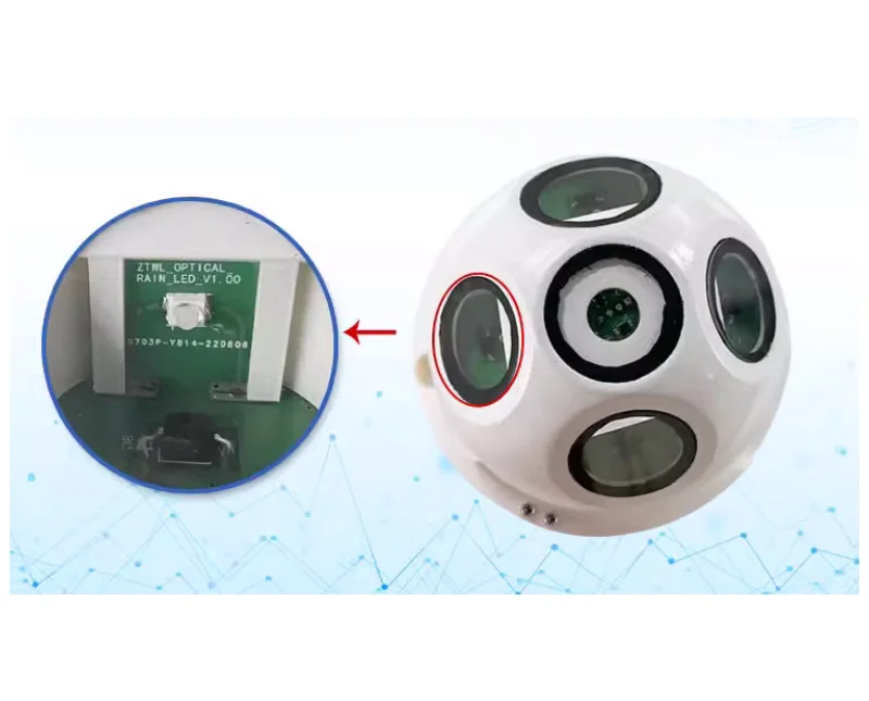 4 Probe Optical IR Rain Gauge Sensor for Humidity & Temperature Data ...