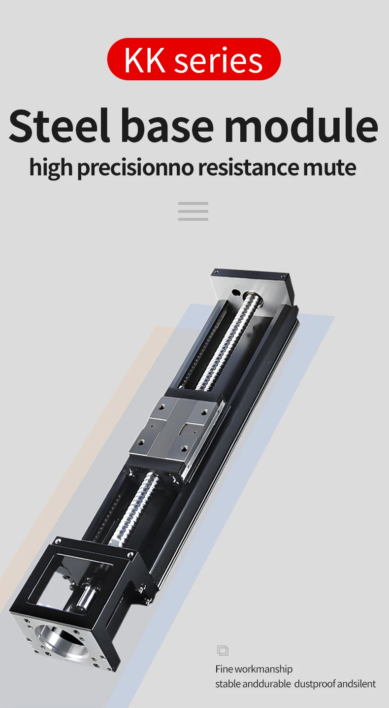 KK Ball Screw Linear Motion Guide Actuator Linear CNC Module Stroke 100mm 150mm 200mm 250mm ...