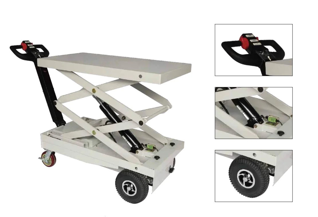 Powered Electric Trolley Hand Cart - 400kg Capacity Stainless Steel ...