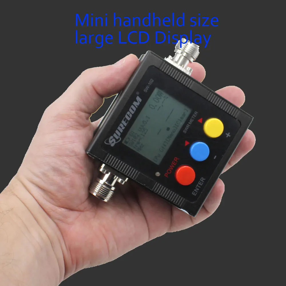 New Sw-102 Digital Vhf/uhf Swr Meter For Car Radio Frequency Range 125 ...