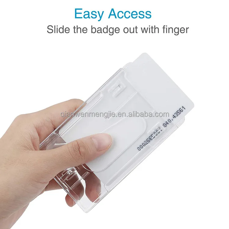 Office Dual Credit Card Holder Protector Cover ID Card case Double ...