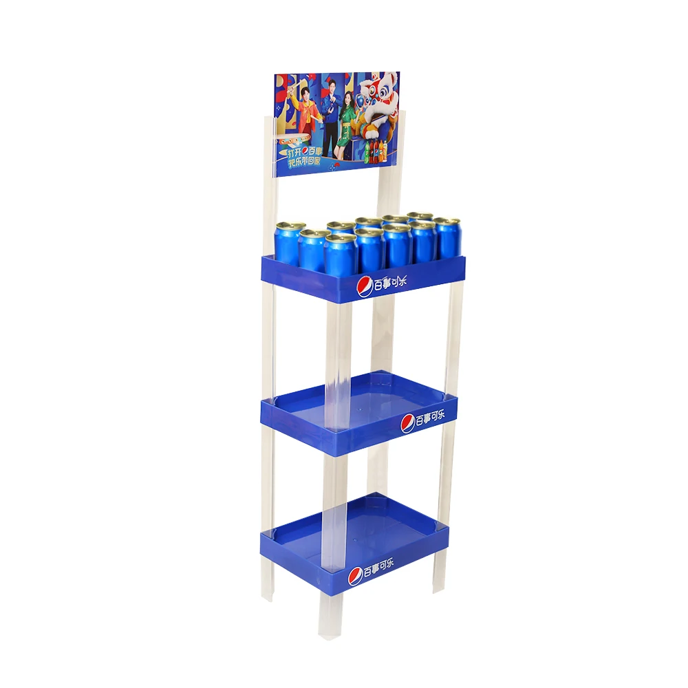 OEM Detachable PP Shelf Display Plastic Custom Logo Printing