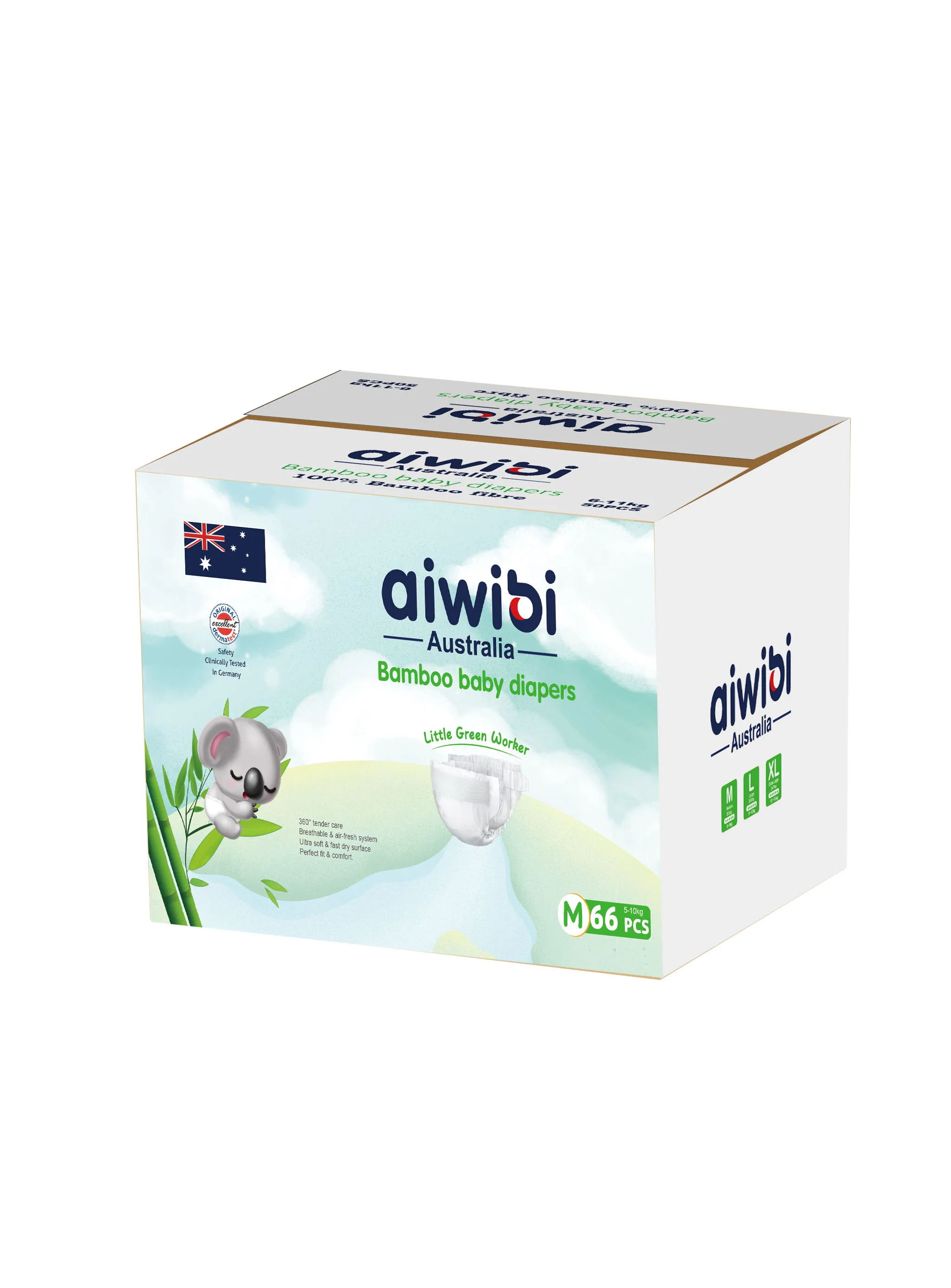Aiwibi Baby Diapers - Soft, Comfortable, and Leak Guard