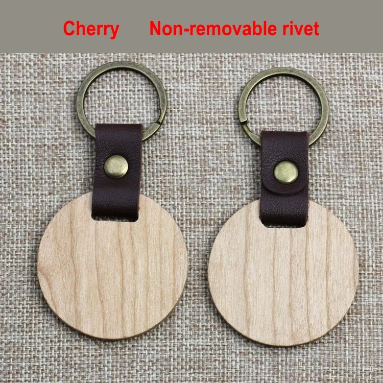 Custom Laser Engraving Logo Beech Walnut Wood Keychain Blanks Wooden ...