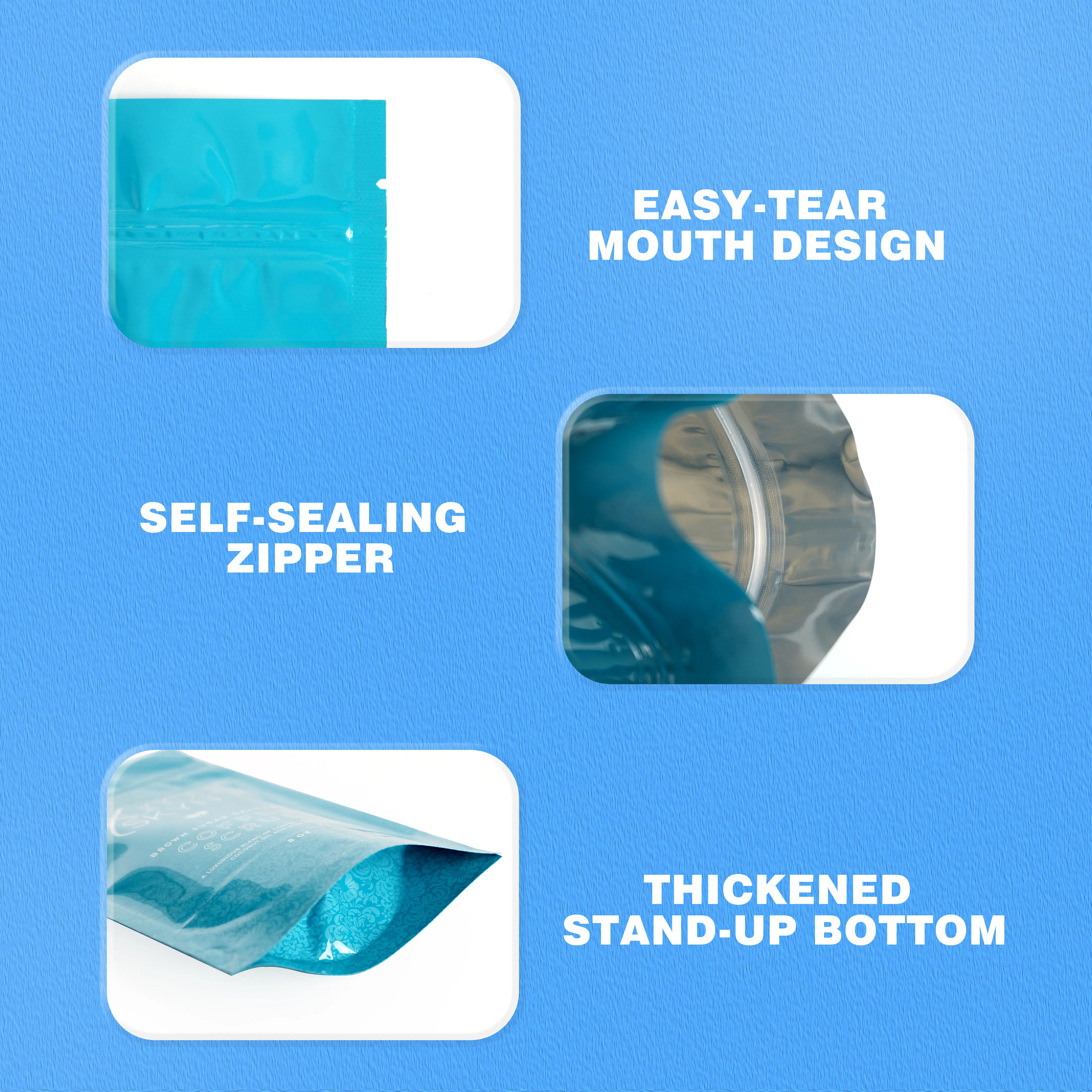 Custom Aluminum Foil Cosmetic Face Masking Pack Pouch Skin Care ...