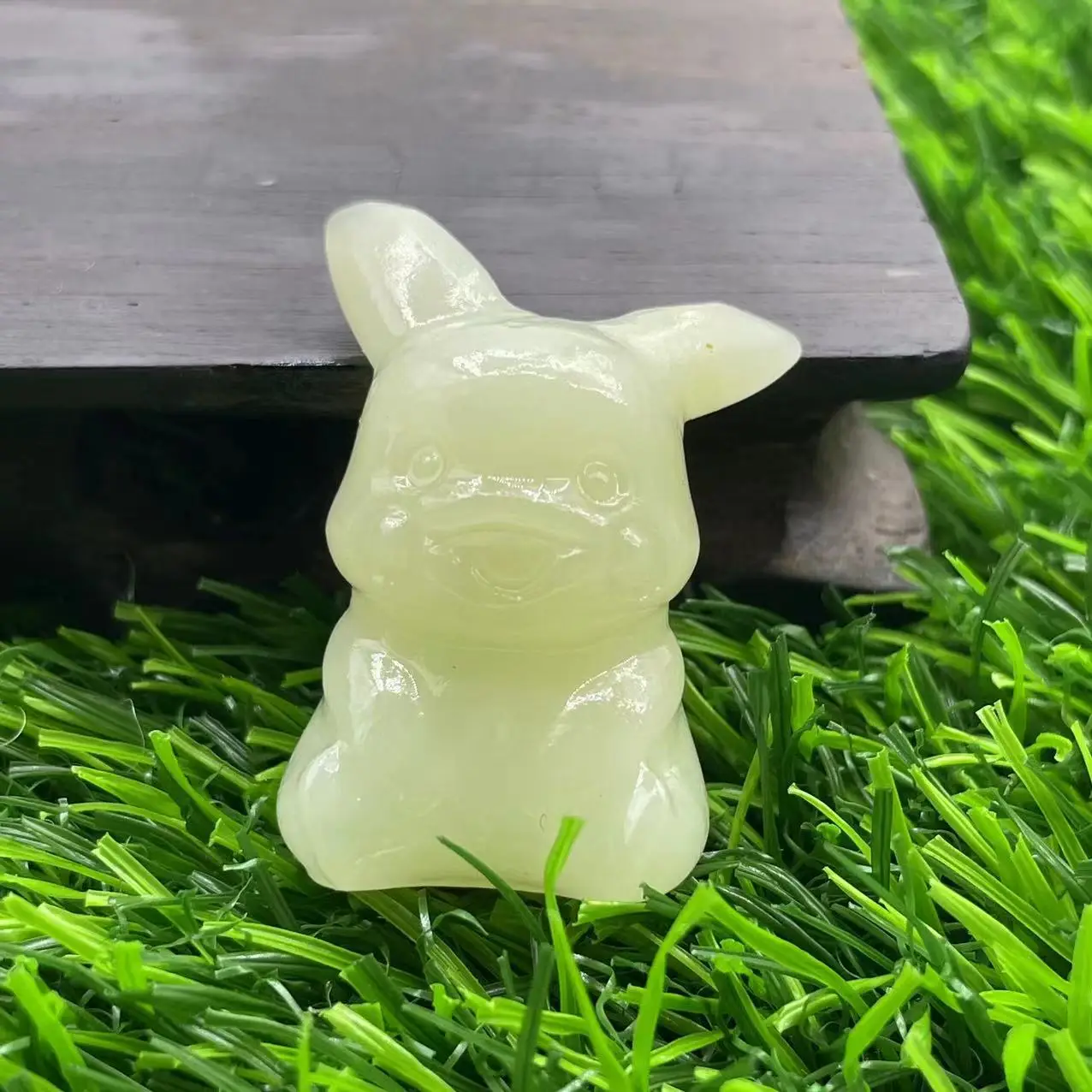 Hand Carving Natural Stone Pikachu - Healing Crystal Crafts