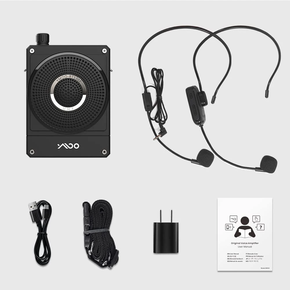 1mii Voice Amplifier With Portable Uhf Wireless Microphone Headset,10w ...