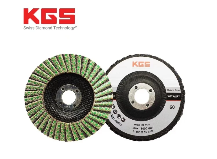 Sts Cp Diamond Louver Abrasive Electroplate Diamond Flexible Flap Disc ...