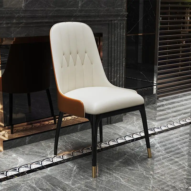 Luxury Italian Style Modern Design High End Leather Dining Chairs ...