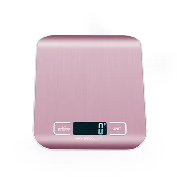 Full Custom Pink Kitchen Food Weighing Scales 10 Kg Digital Electronic ...