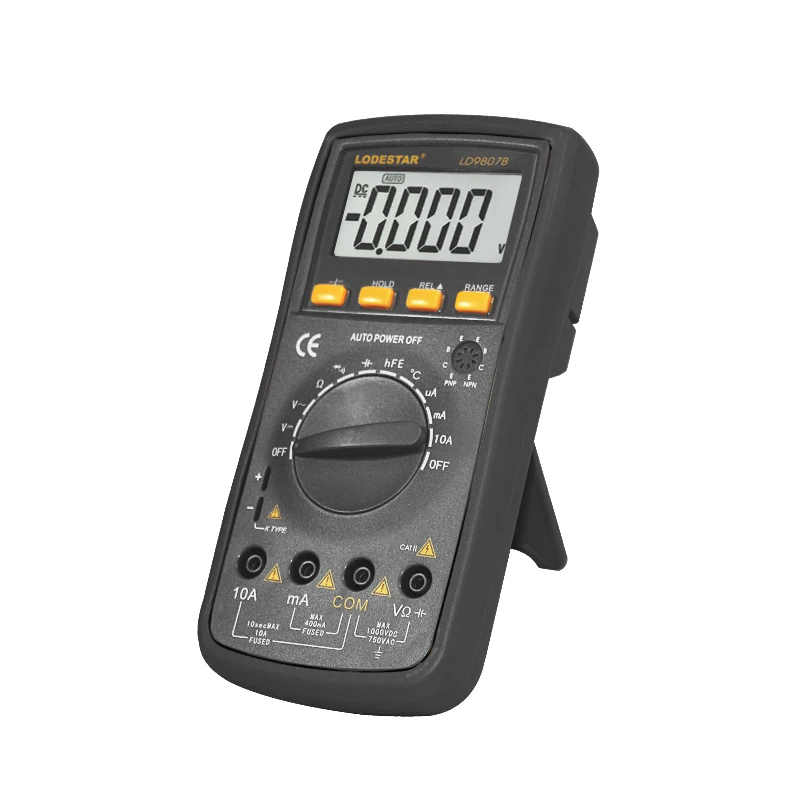 New LODESTAR LD9807B Digital Multimeter AC/DC Voltage Current Ohm ...