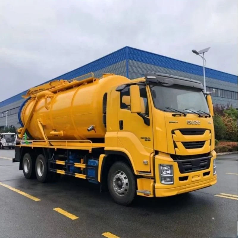Mobile Slurries Sludges Sewer Flushing Vehicle Isuzu Sewage Suction ...