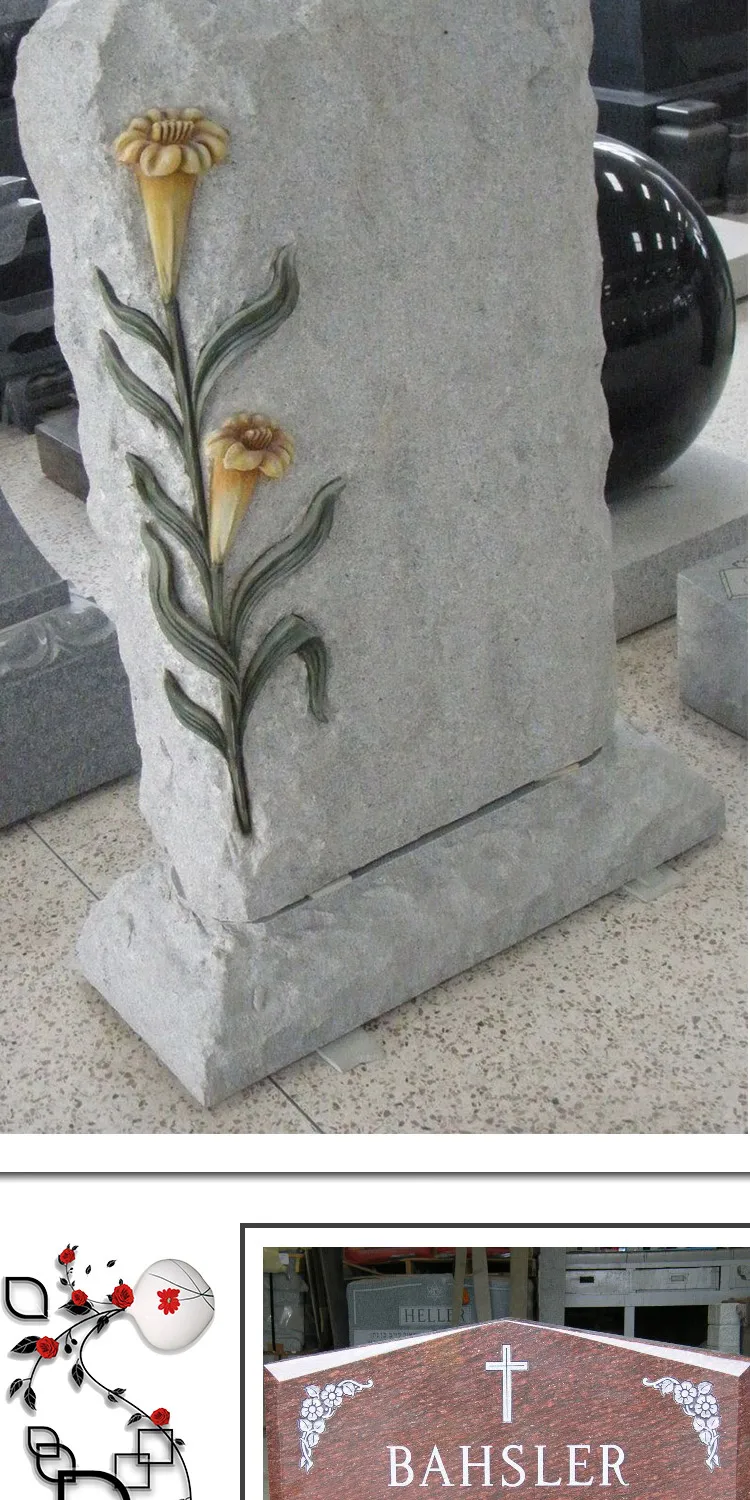 Wholesale Tombstone Modern Different Colors Granite Double Tombstones ...