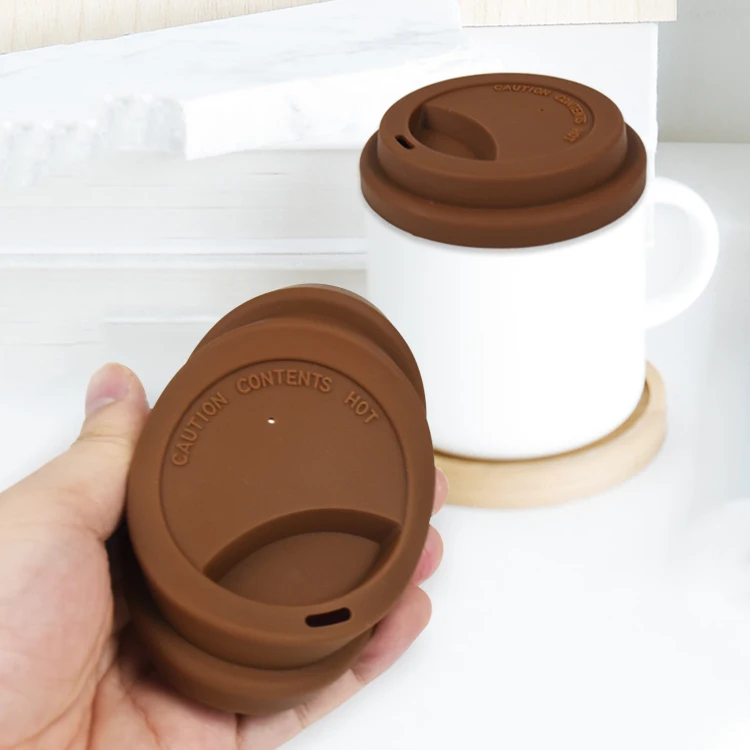Custom 9 Cm Drinking Glass - Reusable Coffee Cup Mug Lid Silicone Cup Cover
