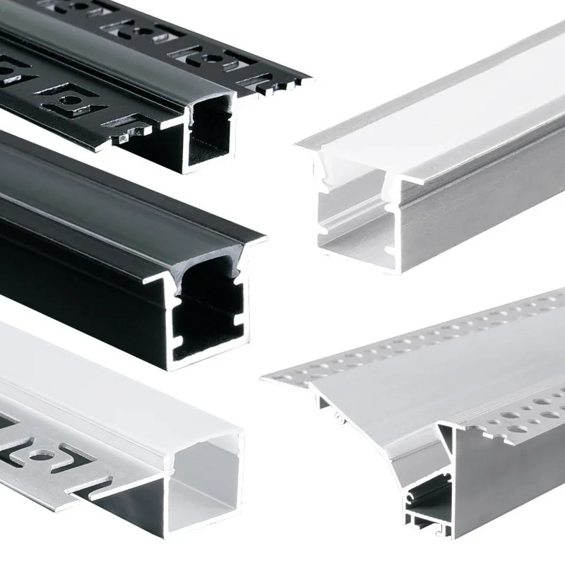 Extruded Aluminum Ceiling Recessed Mouted Drywall Gypsum Wall Led ...