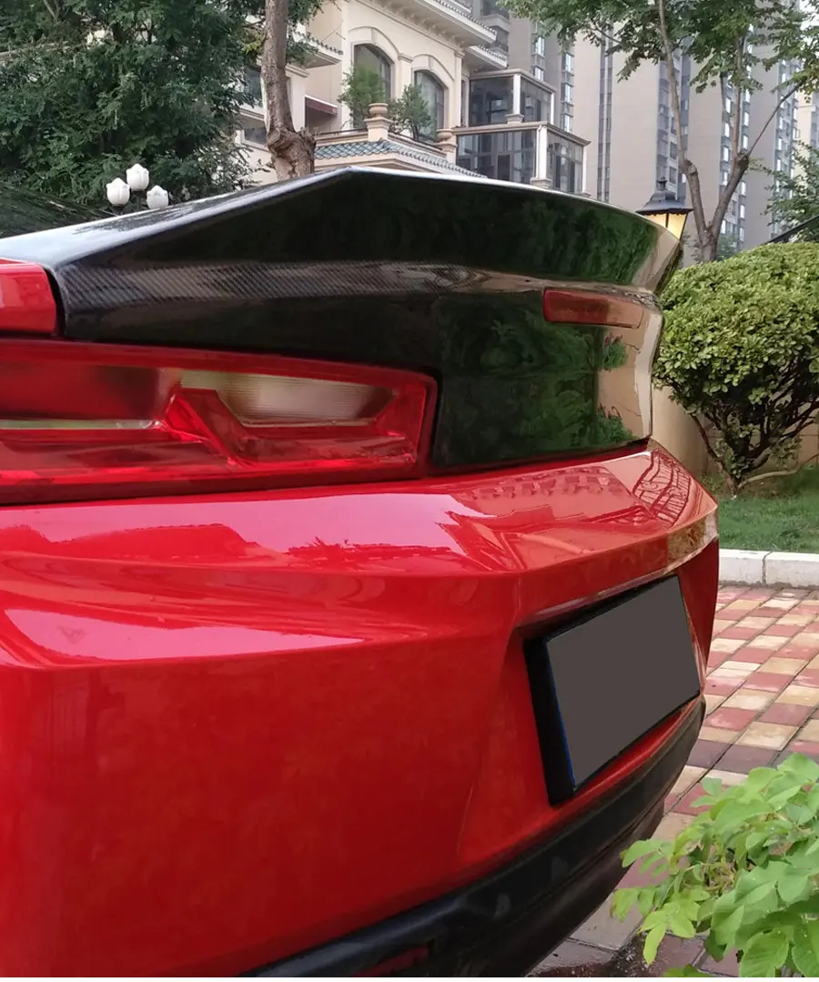 AC Style Carbon Fiber Rear Spoiler for 2016-2019 Chevy Camaro Ducktail ...