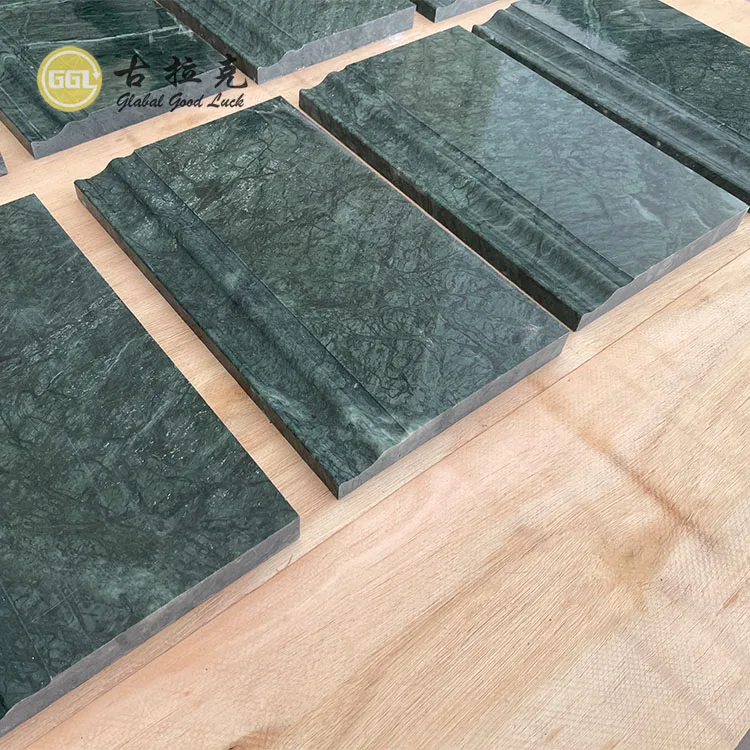 Indian Green Marble Stone Baseboard Marble Molding Trim Tile - Buy ...